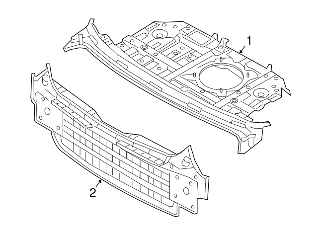 2017-2019 Genesis G90 Panel Assembly Back 69100-D2000 | QuirkParts