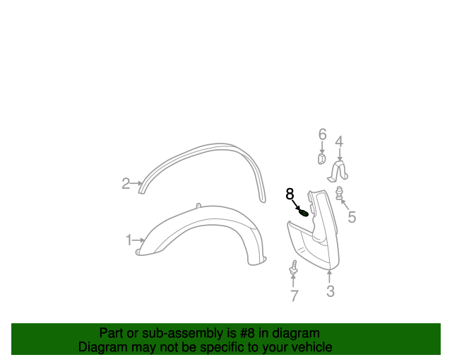 004-994-45-45 - Mud Guard U-Nut 1990-2020 Mercedes-Benz | Mercedes-Benz ...