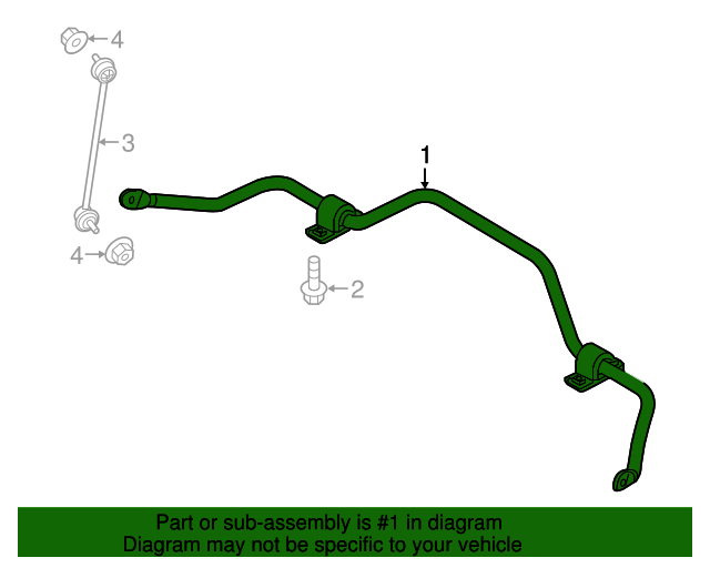 2015-2022 Mopar Stabilizer Bar 68497973aa | TascaParts.com