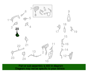 2007-2014 Mercedes-Benz Door Hinge 221-720-09-37 | AutoNationParts.com