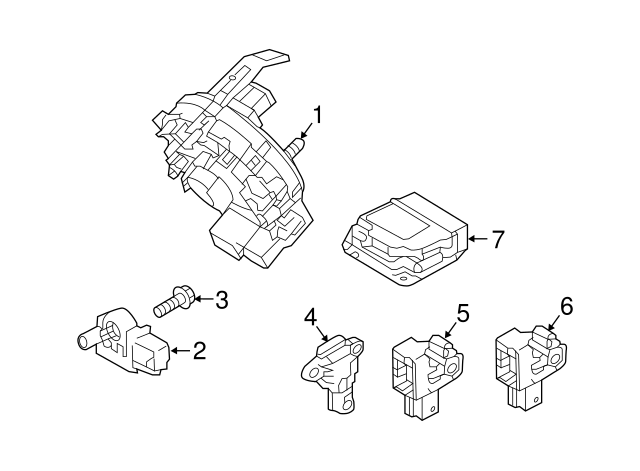 Genuine Clock Spring for 2016-2018 Hyundai Tucson | Part# 93490-D3320 ...