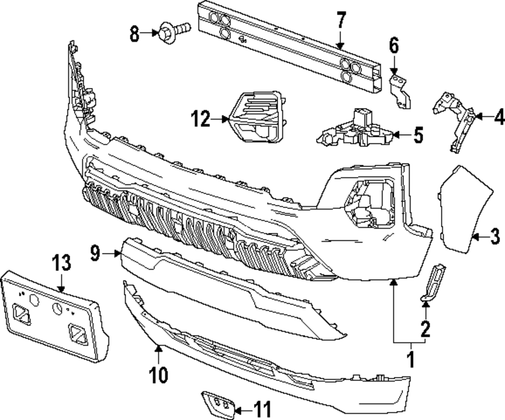 2023 Chevrolet Colorado Bracket 84770647 GM | GMPartsDirect.com