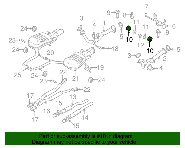 443-253-149-B - Exhaust System Hanger 1986-2011 Audi | Audi OEM Parts