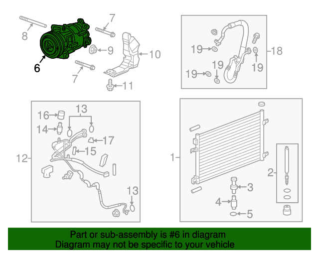 2013-2019 GM Air Conditioning Compressor 84441491 | AutoNation Parts