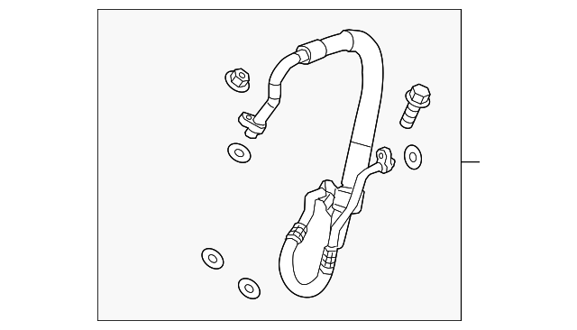 2018-2019 Chevrolet Impala Air Conditioning Compressor Hose Assembly ...