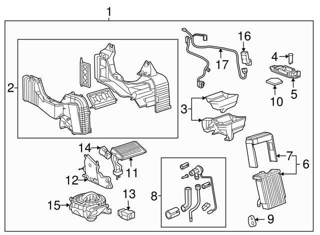 2002-2006 GM 2002 2005-2006 GMC Envoy A/C Heater Air Temperature Mode ...
