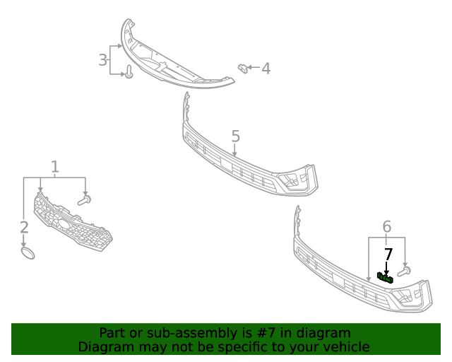 2021-2023 Kia Sorento Lower Grille Retainer 86583-R5000 | TascaParts.com