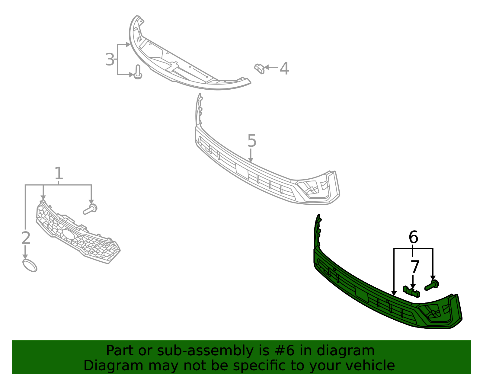 2021-2023 Kia Sorento Lower Grille 86530-R5320 | Kia OEM Parts Online