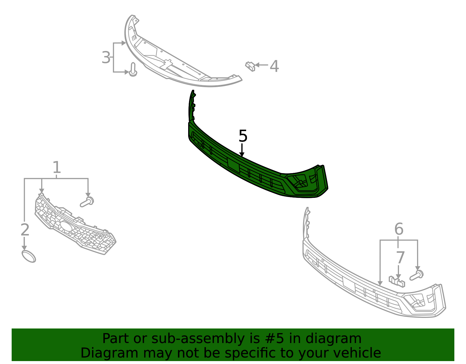 86530 R5300 - Lower Grille 2021-2023 Kia Sorento | Kia.Parts Store