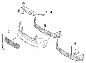 86530 R5300 - Lower Grille 2021-2023 Kia Sorento | Kia.Parts Store