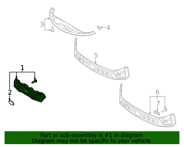 2021-2022 Kia Sorento Upper Grille 86350-R5310 | TascaParts.com