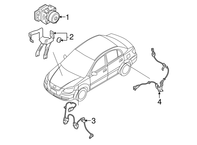 91925-1G000 - ABS Wheel Speed Sensor 2010-2011 Kia | Kia.Parts Store