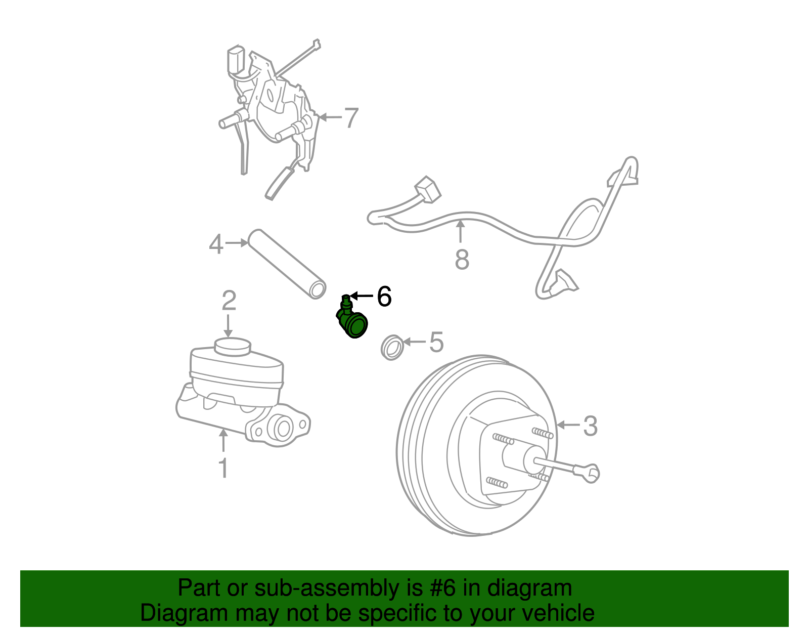 Genuine OEM Ford Part - Booster Check Valve F8CZ-2365-AA | Genuine OEM ...