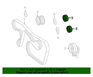 137-202-01-19 - Accessory Drive Belt Idler Pulley 2001-2023 Mercedes ...