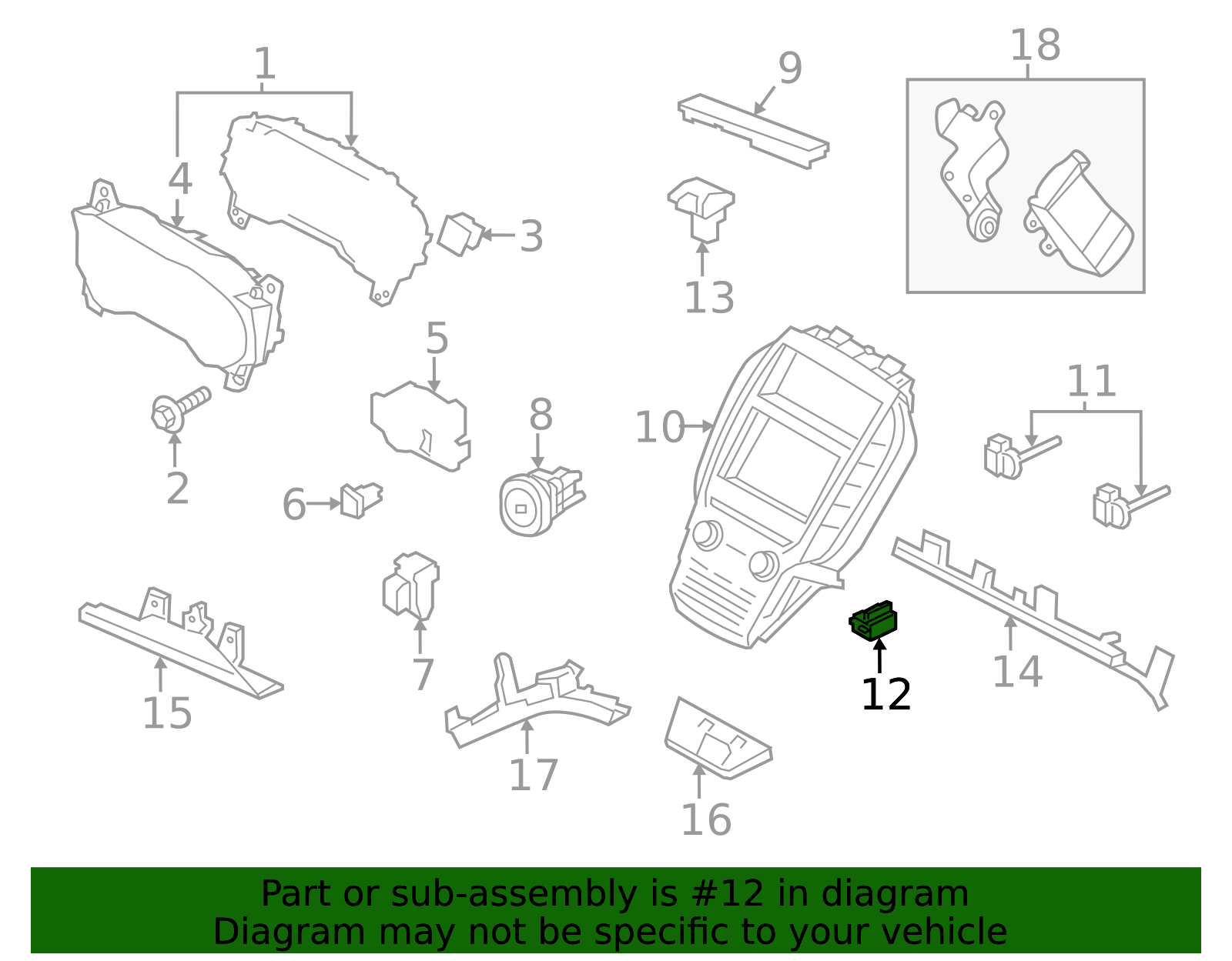 Genuine OEM Ford Part - Humidity Sensor DG9Z-19E616-K | Genuine OEM ...