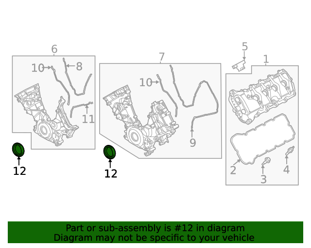 2018-2023 Ford Engine Crankshaft Seal GK2Z-6700-A | OEM Parts Online