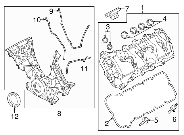 2018-2020 Ford Valve Cover Gasket JL3Z-6584-C | TascaParts.com