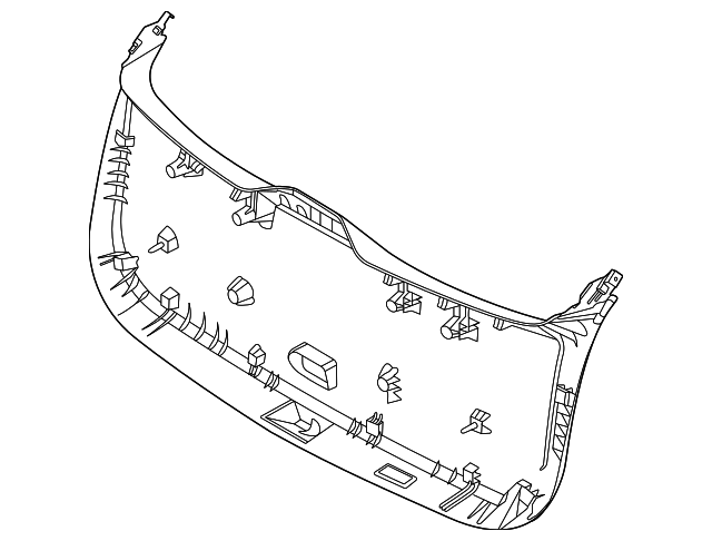 2021-2023 Genesis GV80 Trim Assembly Tail Gate Lower 81710-T6000-URB ...