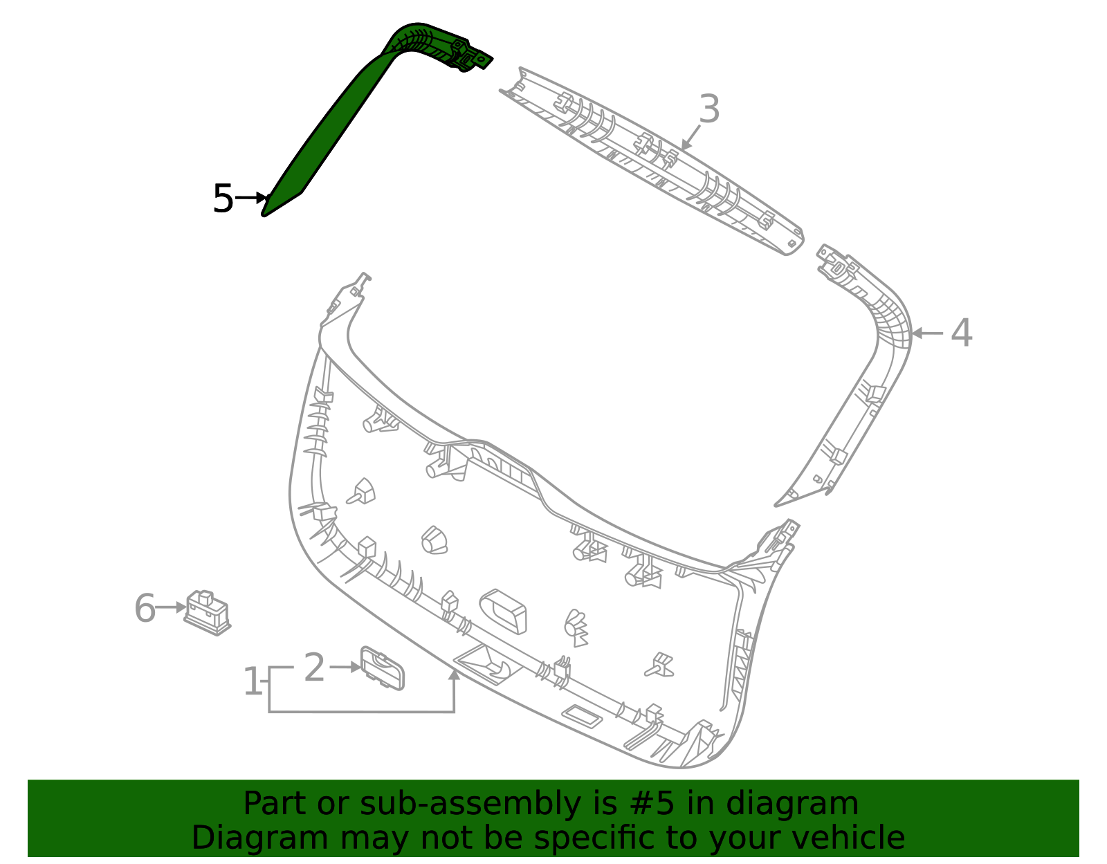2021-2024 Genesis GV80 2021-2024 Genesis GV80 - Side Gate Trim 81730 ...