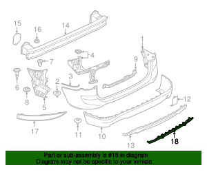 2016-2022 BMW X1 Cover panel, underride guard, rear 51-12-7-379-982 ...