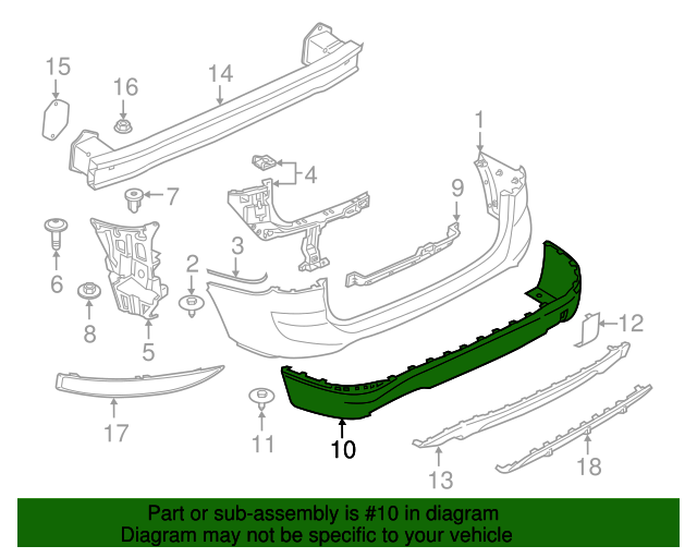 51127403392 - 2016-2022 BMW X1 Lower Cover (51-12-7-403-392) | BMW of ...