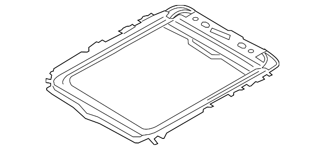 54107237586 - 2010-2017 BMW Sunroof Frame (54-10-7-237-586) | BMW of ...