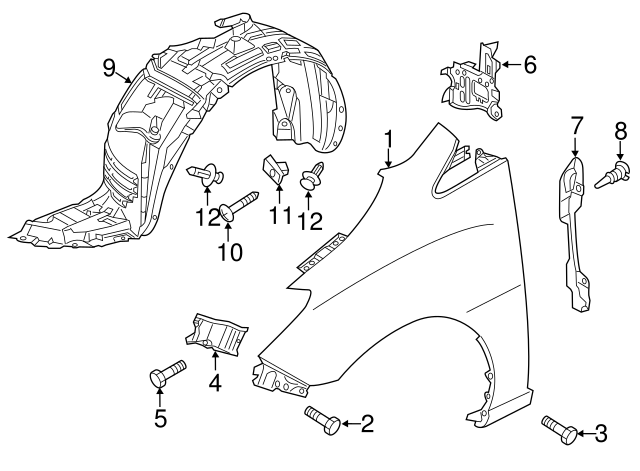 2004-2015 Mazda Panel(R) Shroud BP4K-53-120E | QuirkParts