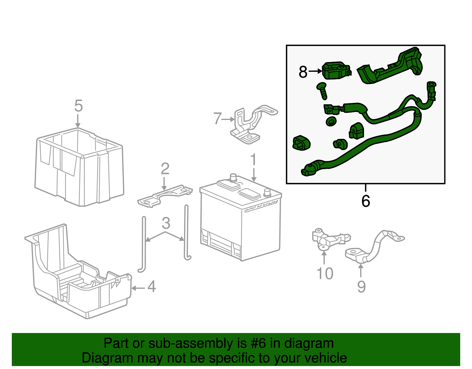 32410-TX4-A01 - High-Quality Positive Cable for 2013-2015 Acura RDX ...