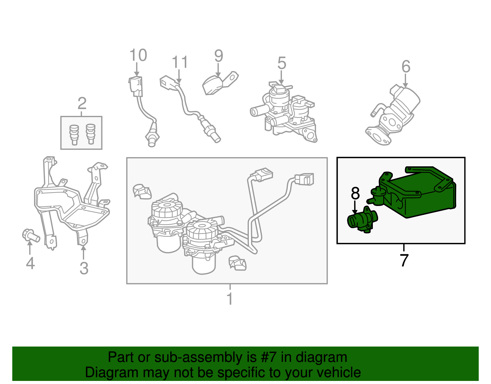77740-0C110 - Vapor Canister 2015-2021 Toyota Tundra | Fred Haas Toyota ...