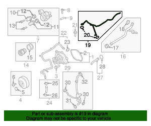 2014-2018 Porsche Engine Coolant Pipe 946-106-026-60 | OEM Parts Online