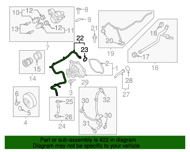 2015-2018 Porsche Macan Water Inlet Pipe 946-106-022-32 | OEM Parts Online