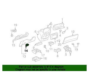 2001-2003 Toyota Sienna Box 55441-08020-E0 | OEM Parts Online