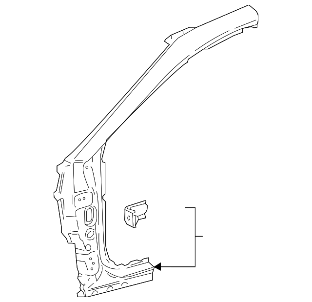 61132-33100 - Hinge Pillar - 2018 Toyota Camry | Lithia Toyota Parts