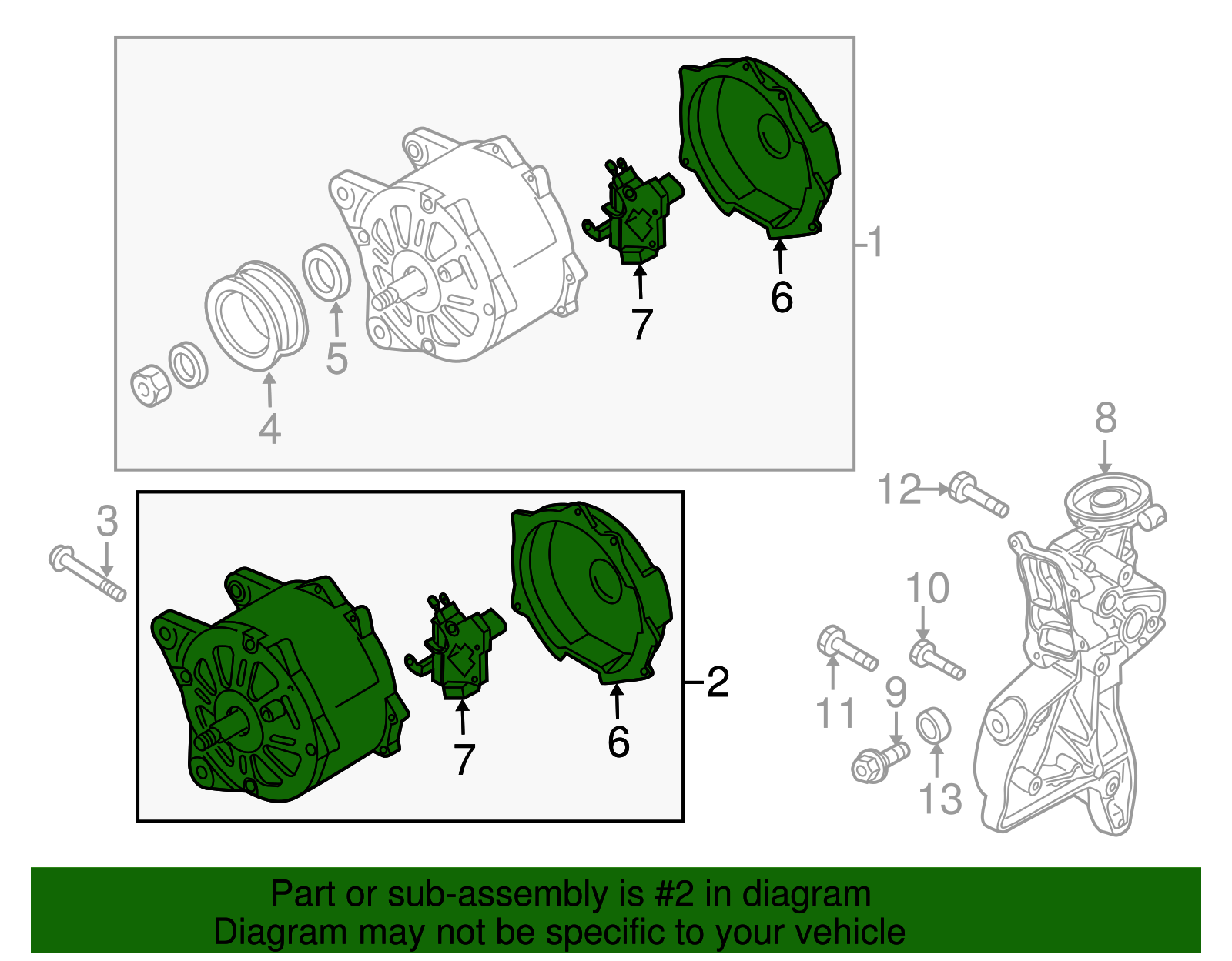 2008-2018 Volkswagen Alternator 06J-903-023-CX | OEM Parts Online
