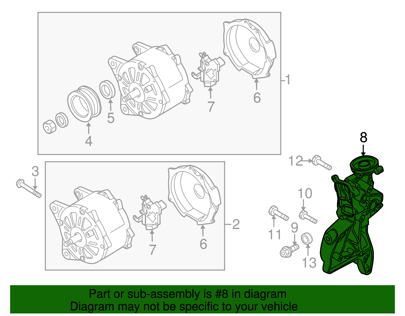 2009-2018 Volkswagen Mount Bracket 06J-903-143-AH | VW Direct Auto Parts