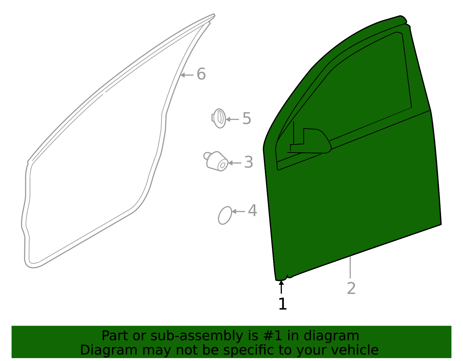 H0100-5EEMA - Door Shell 2020-2025 Nissan Versa | Group 1 Auto Parts