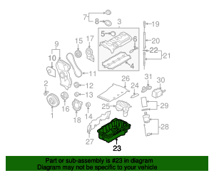 2006-2009 Volkswagen Oil Pan 06F-103-601-M | OEM Parts Online