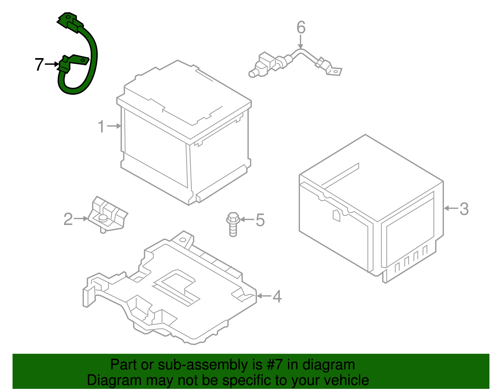 91880-2V130 - High-Quality Battery Ground Strap for 2012-2014 Hyundai ...