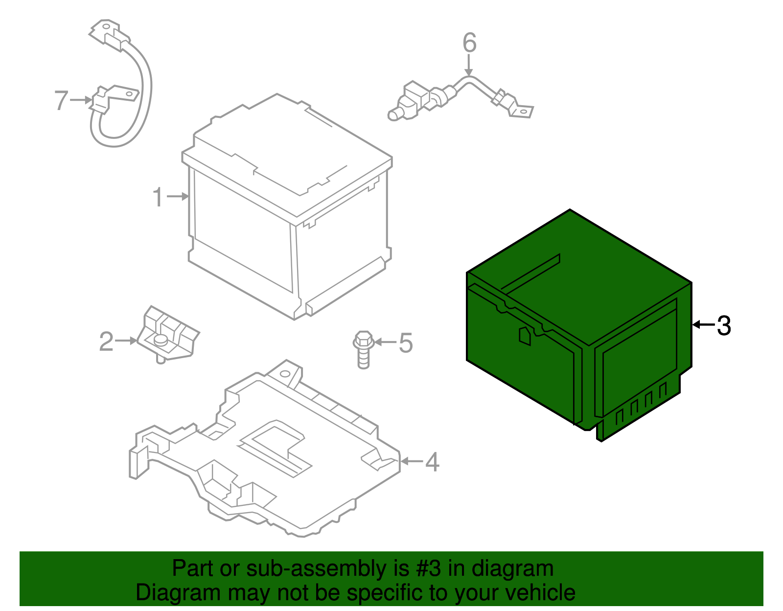 37112-2V600 - High-Quality Battery Cover for 2015-2017 Hyundai Veloster ...