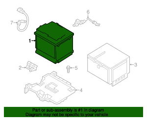 2012-2021 Hyundai Vehicle Battery 37110-2V360 | OEM Parts Online