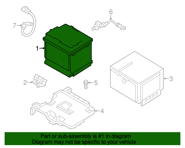 2012-2021 Hyundai Vehicle Battery 37110-2V360 | OEM Parts Online
