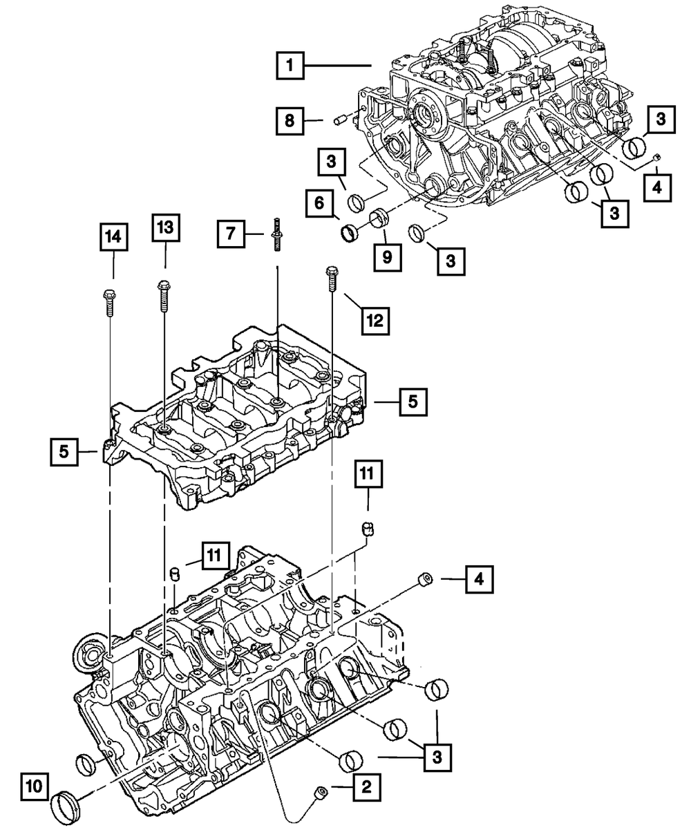 2006-2008 Mopar Short Block Engine 5174604AC | Mopar eStore