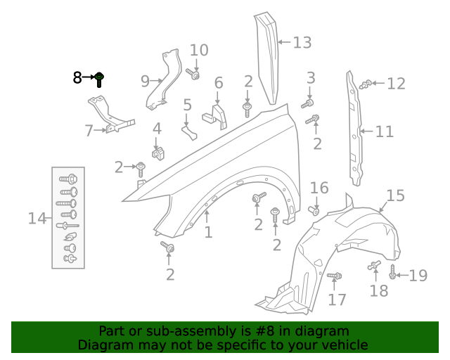 WHT-008-301 - Support Bolt 2019-2024 Audi | Audi OEM Parts