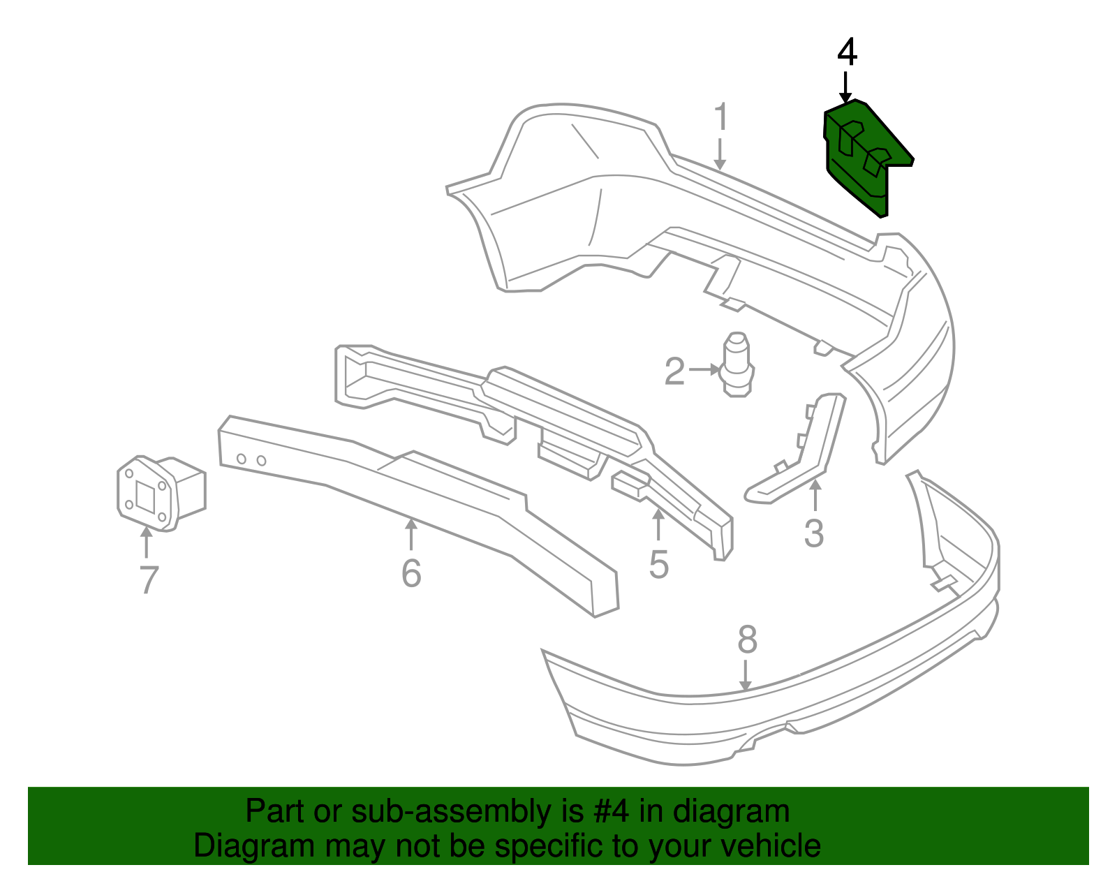 71540-SVA-A00 - 2006-2011 Honda Civic - Beam R Rear Bumper (Upper ...