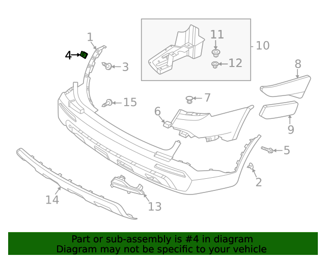 13341-06887K - Bumper Cover U-Nut - 2018-2023 Kia | Kia Auto Parts