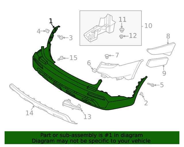 86610-R5000 - Bumper Cover 2021-2023 Kia Sorento | Kia.Parts Store