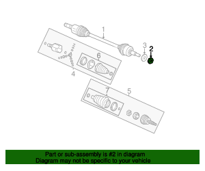 22636597 - Axle Nut - 1985-2011 GM | parts.folsomchevy.com