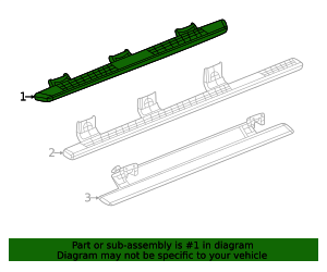 2019-2020 Ram 1500 Running Board - Driver's Side (LH) 68414977AA ...