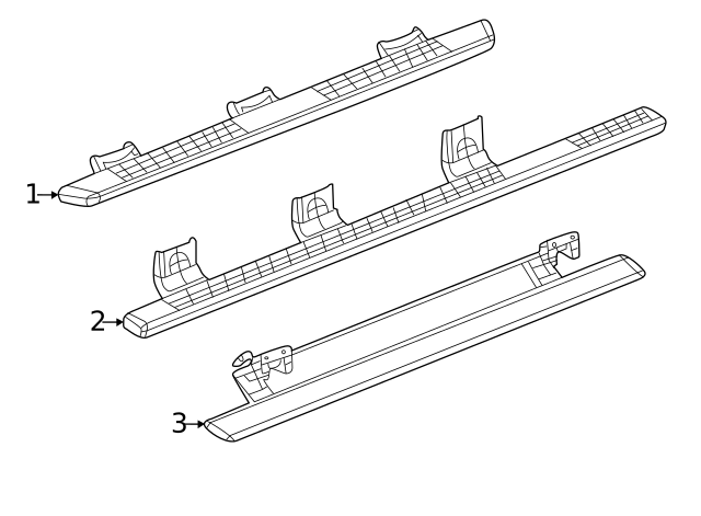 2019 Ram 1500 Running Board - Passenger Side (RH) 68414976AA ...