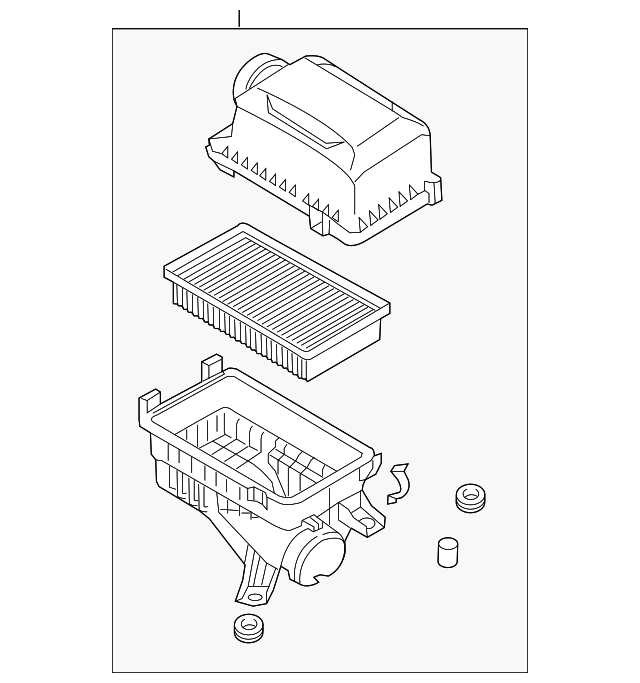 2021-2023 Kia Rio Air Cleaner Assembly 28110-H9600 | Kia Automotive Parts